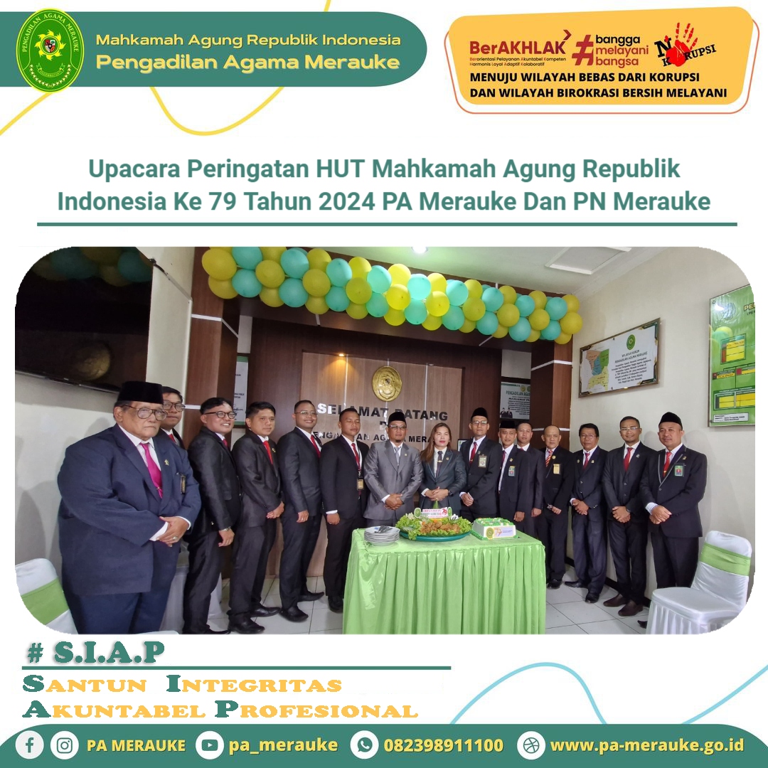 Upacara Peringatan Hari Ulang Tahun Mahkamah Agung Republik Indonesia ...